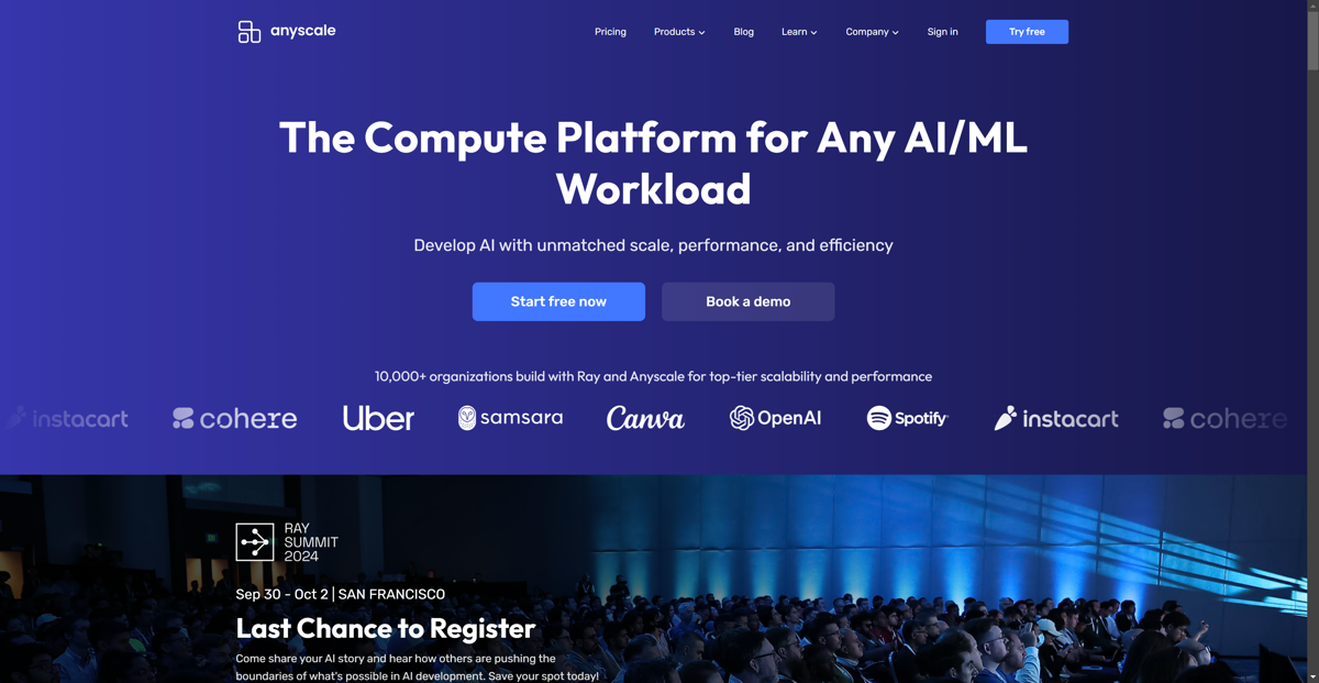 Anyscale: Scalable Compute Platform for AI & Python Workloads Anyscale: Scalable Compute Platform for AI & Python Workloads