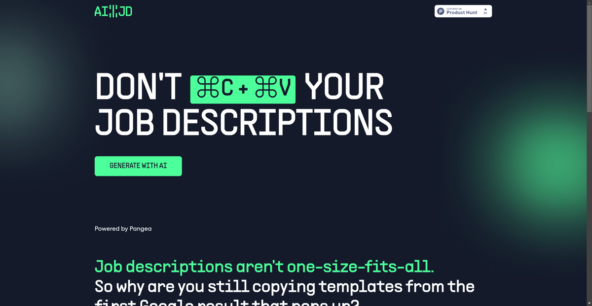 AIJD – AI:JD - Revolutionizing Job Description Creation with AI AIJD – AI:JD - Revolutionizing Job Description Creation with AI
